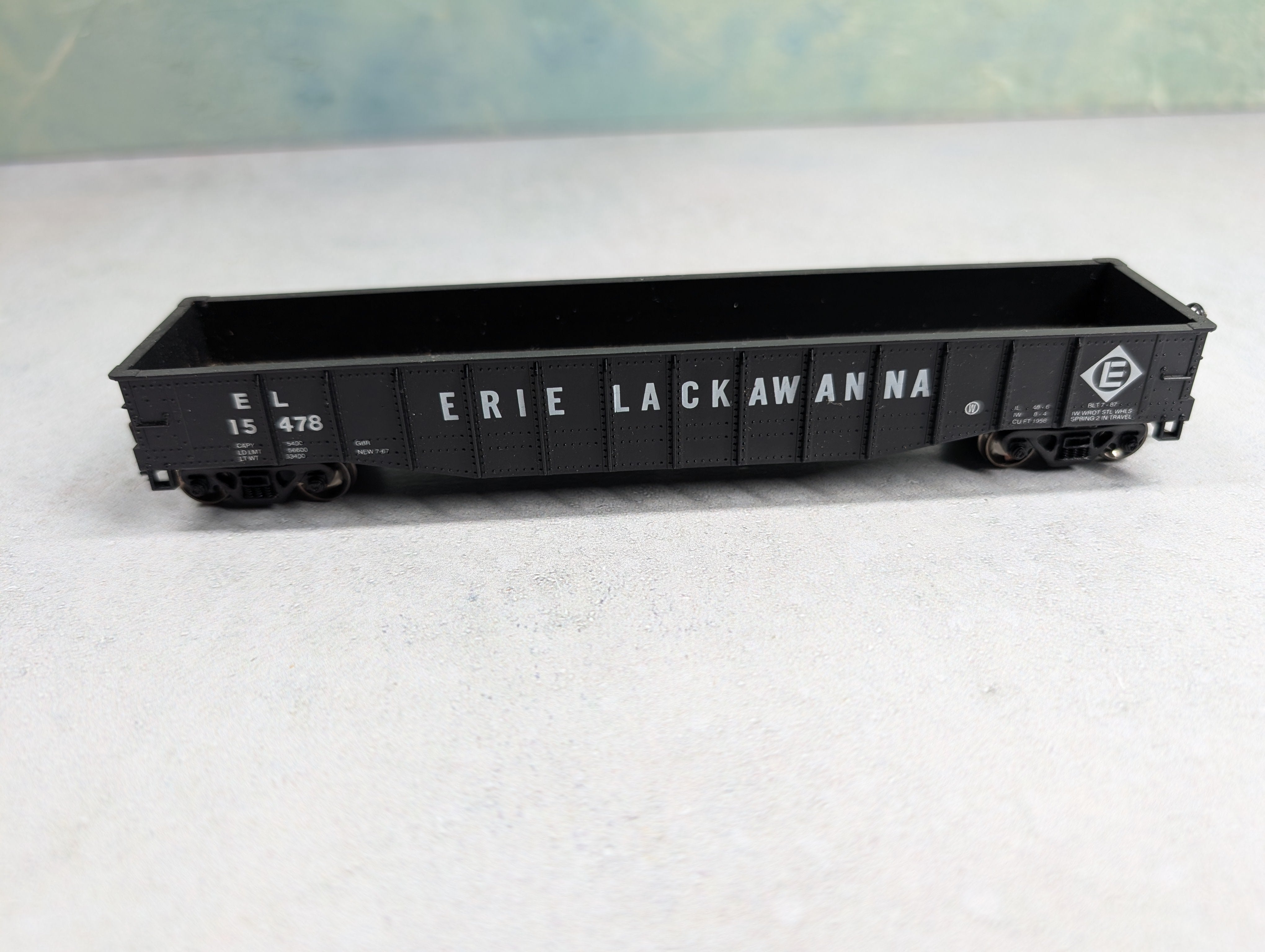 USED Athearn HO Scale 50' Gondola Erie Lackawanna EL #15478