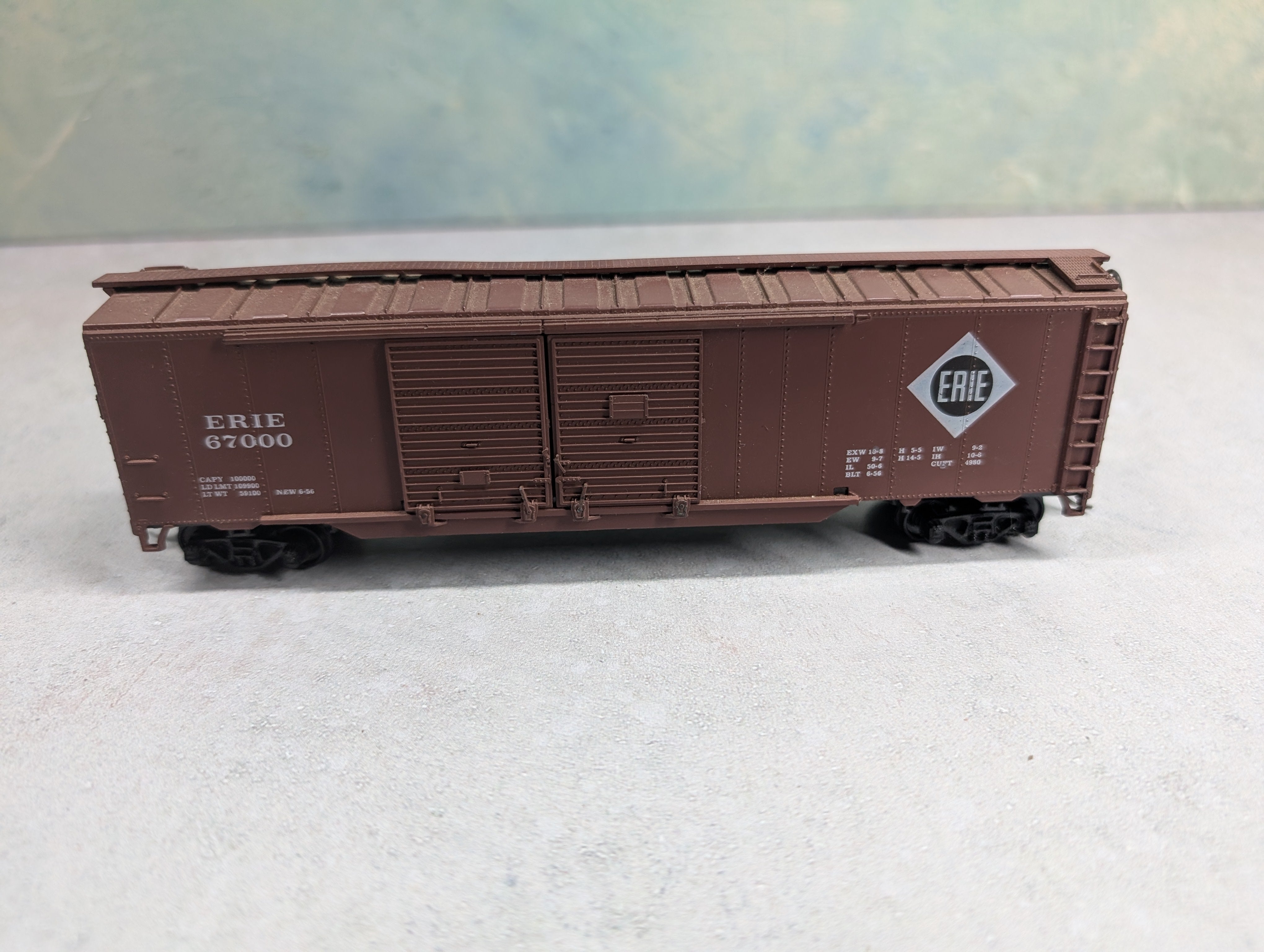 USED Athearn HO Scale 50' DD Box Car Erie Lackawanna EL #67000