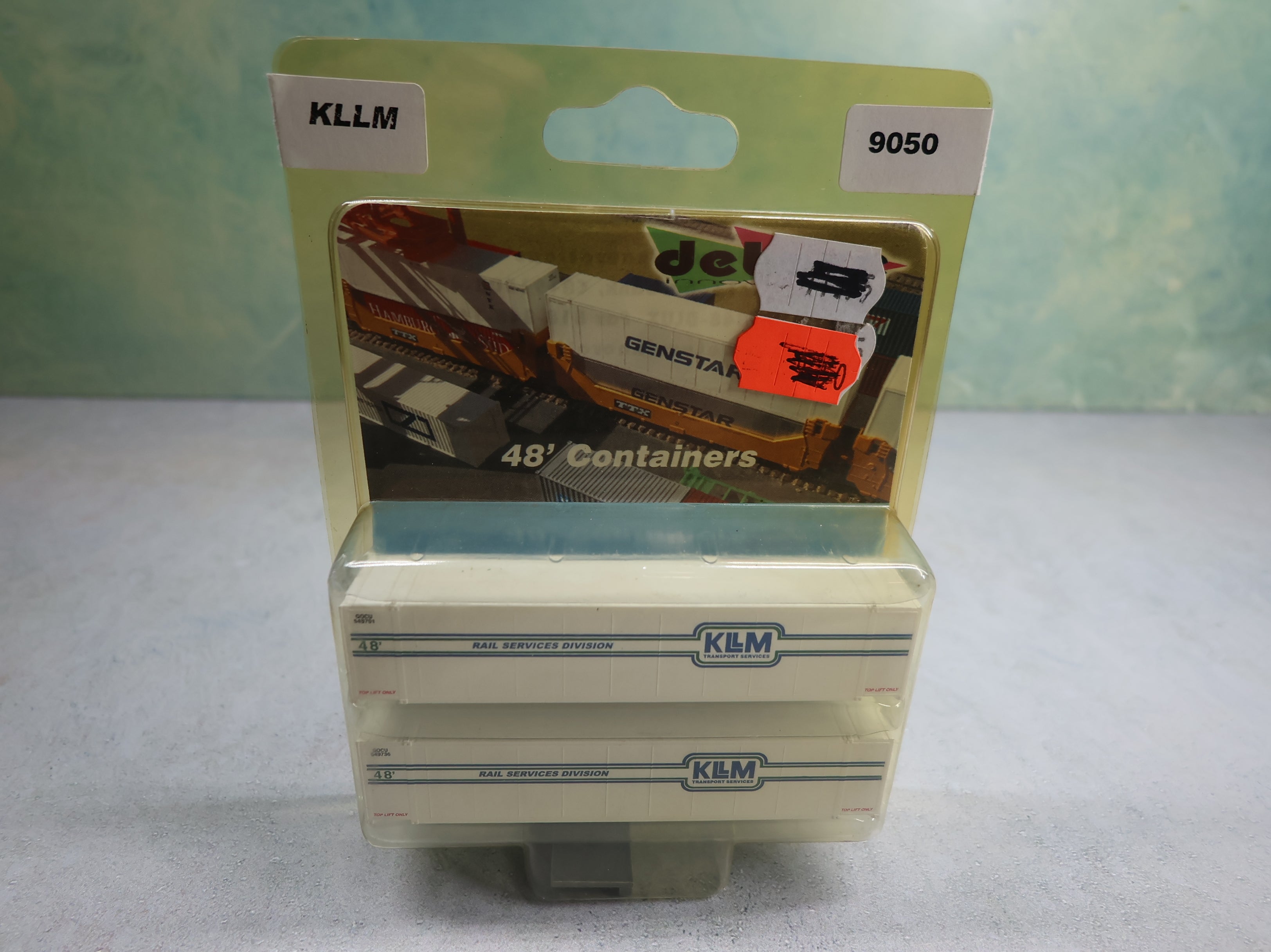 USED Deluxe 9050 N Scale 48' Containers KLLM (2 pcs)