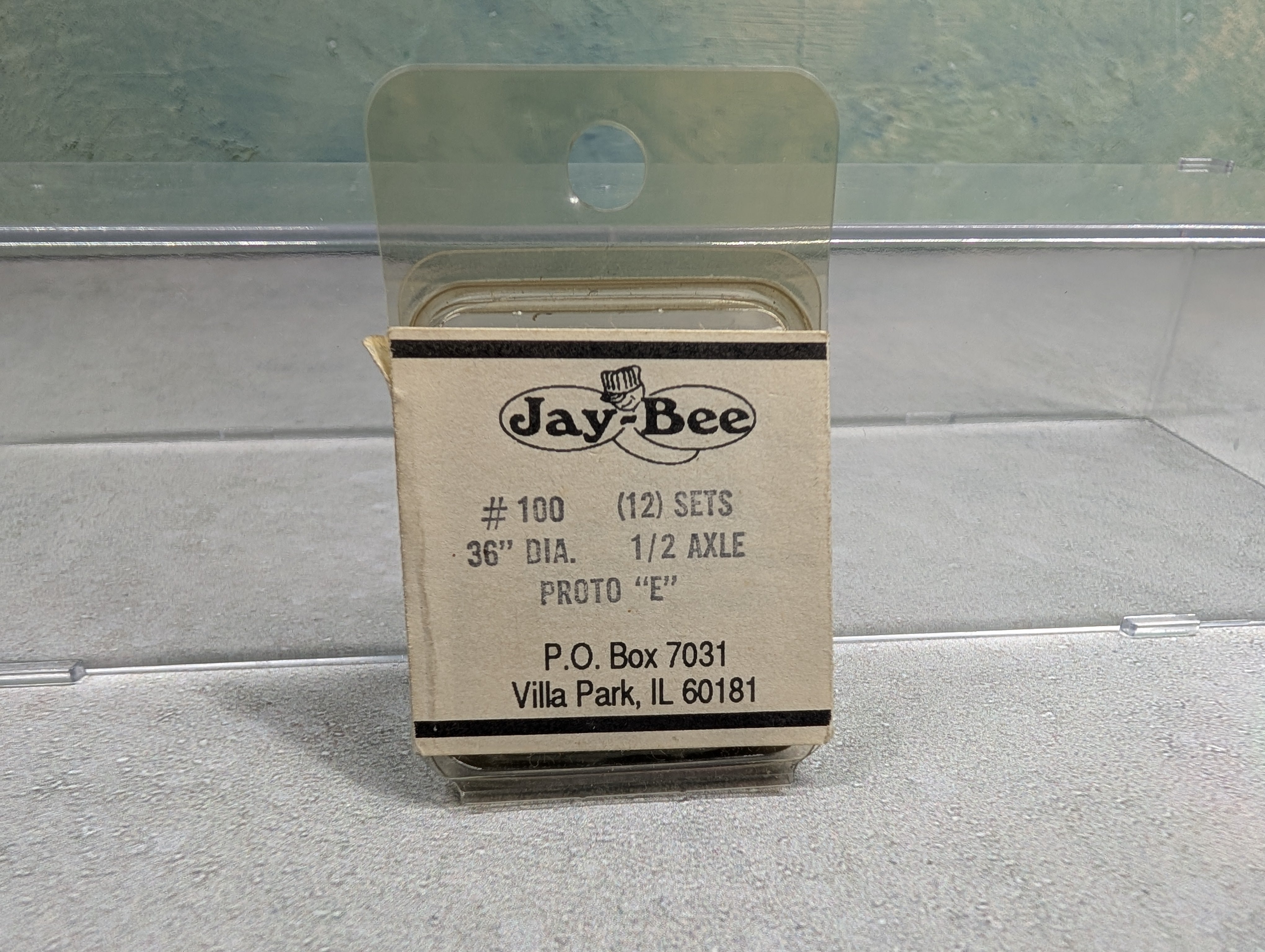 Jay-Bee 100 HO Scale 36" 1/2 Axle Proto "E"