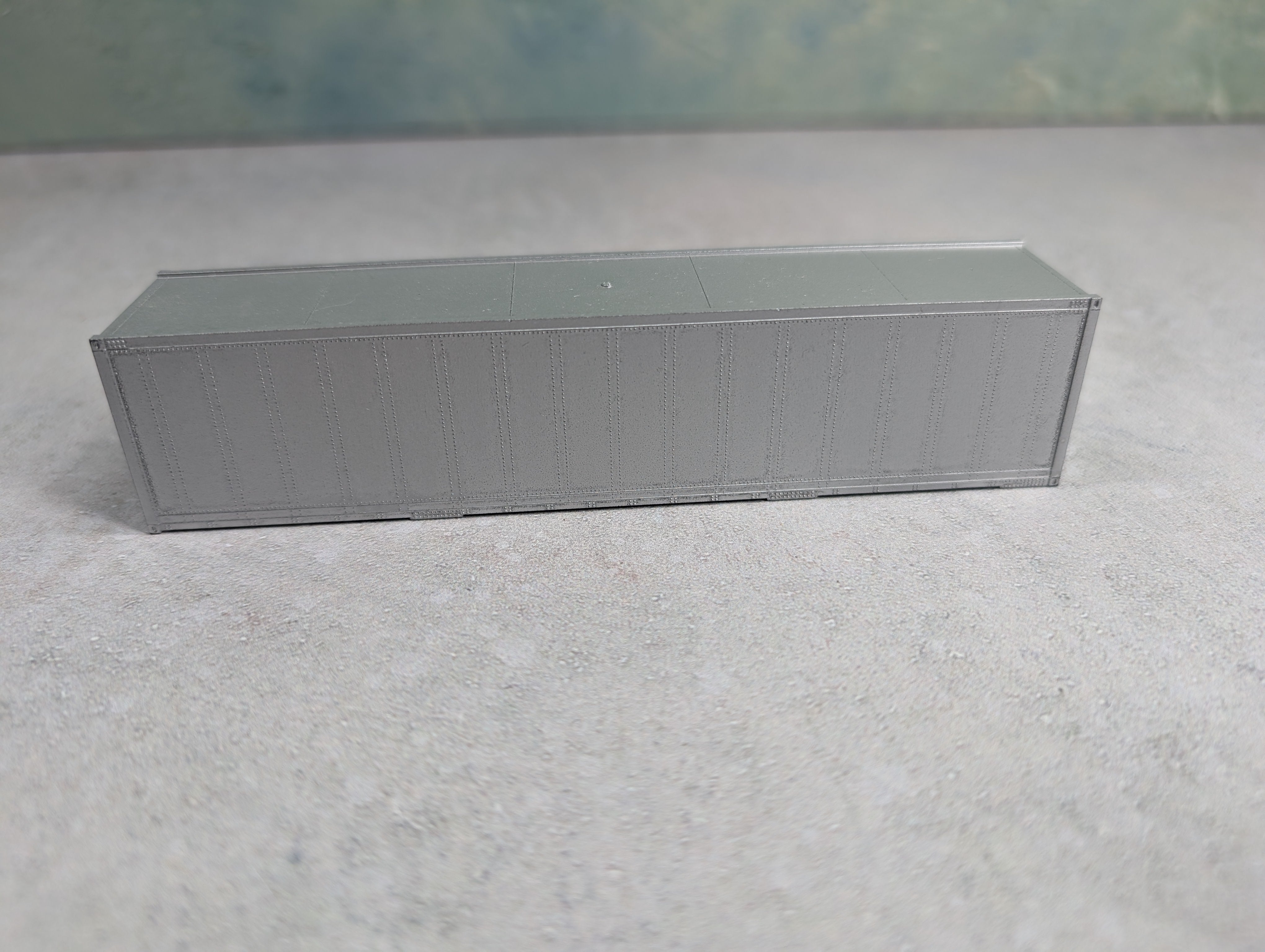 USED Athearn HO Scale 40' Container Gray Undecorated