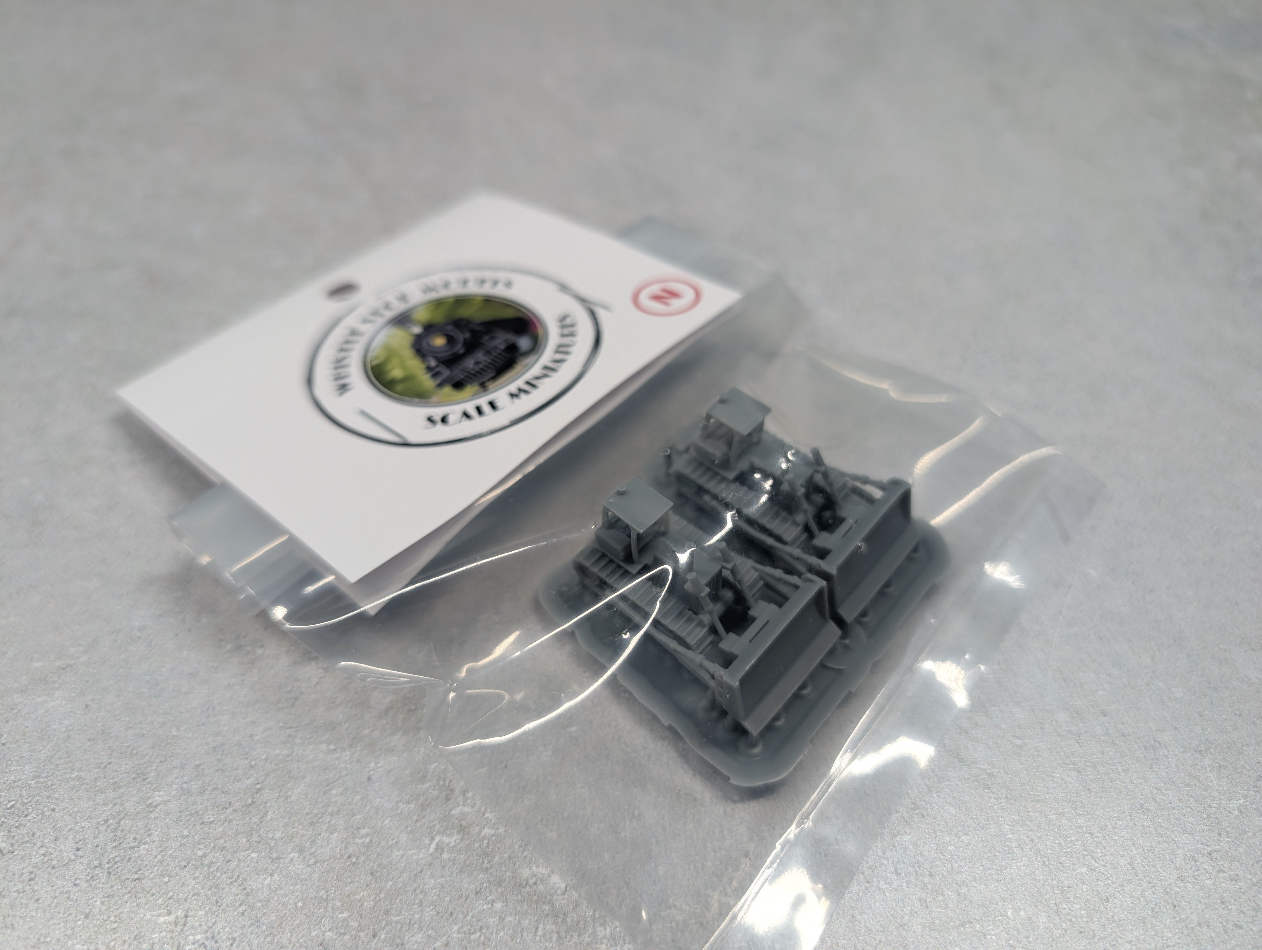 Whistle Stop Models N3000 N Scale Set of Small Dozers, Resin 3D Printe