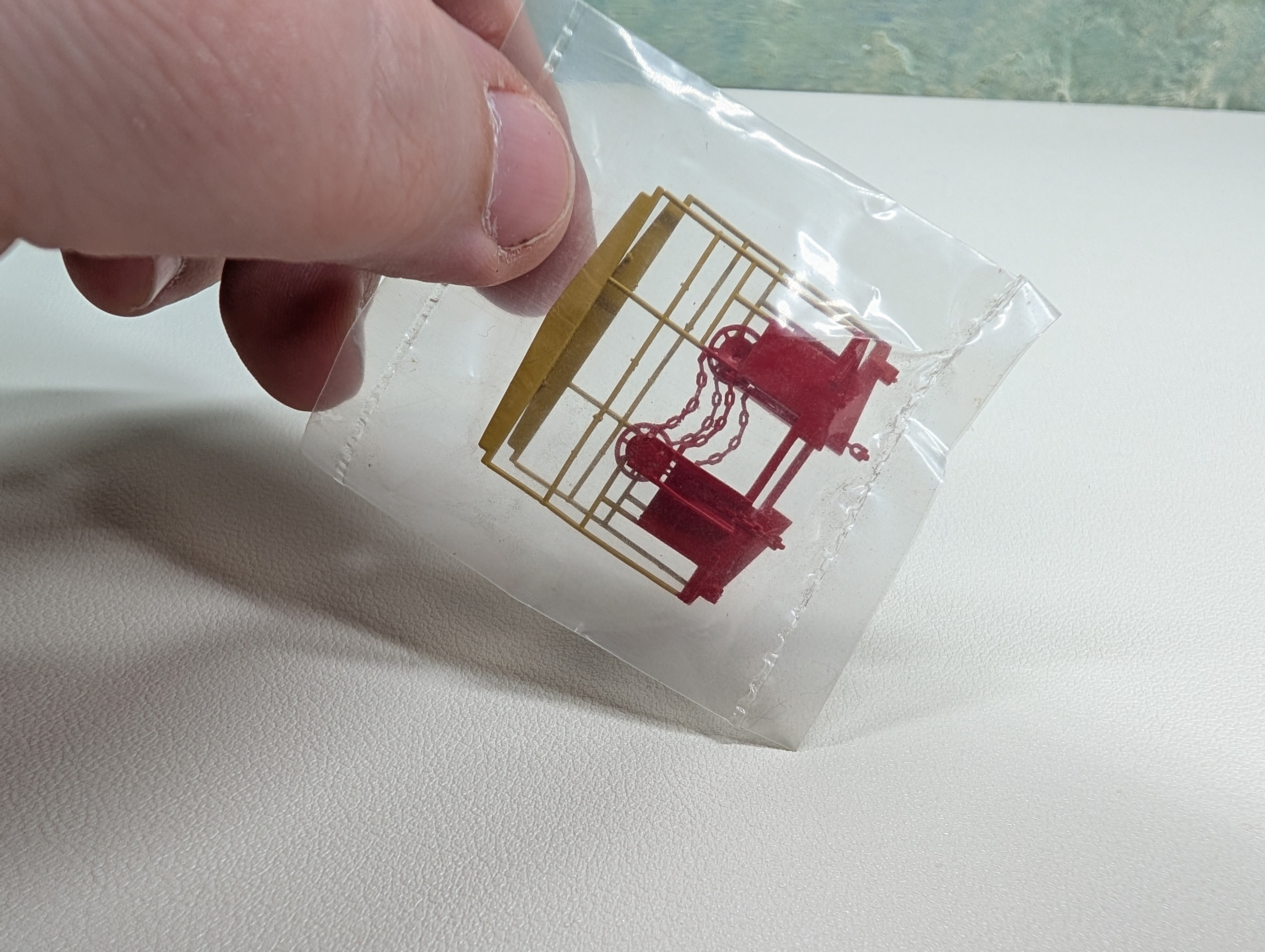 USED HO Scale Caboose Ladder Ends, Yellow & Red