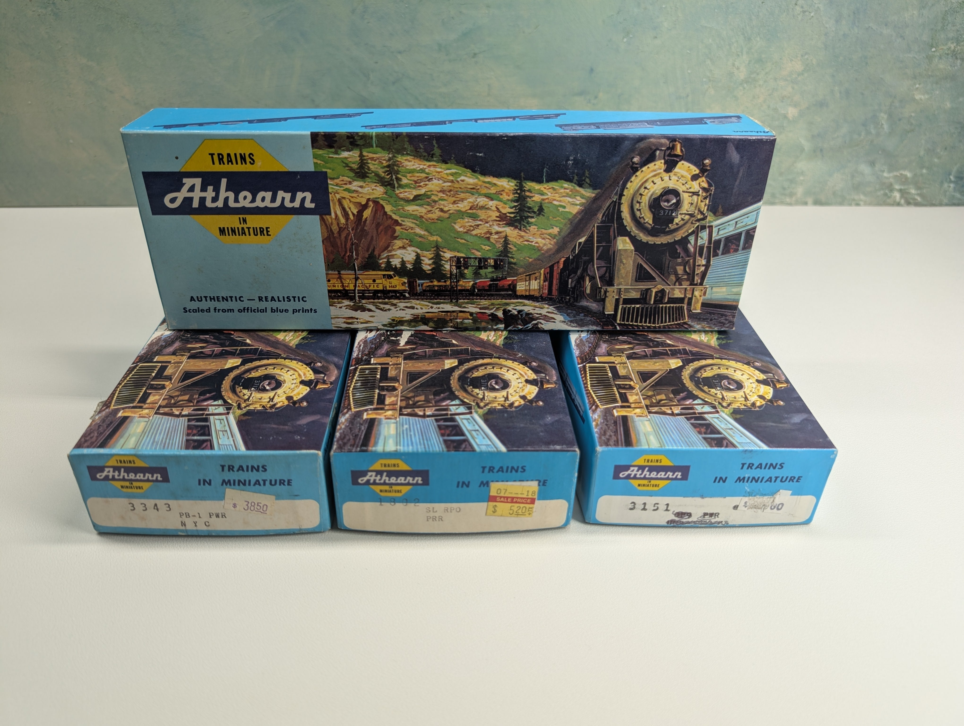 USED Athearn HO Scale Empty Long Boxes for Storage (4 pcs)