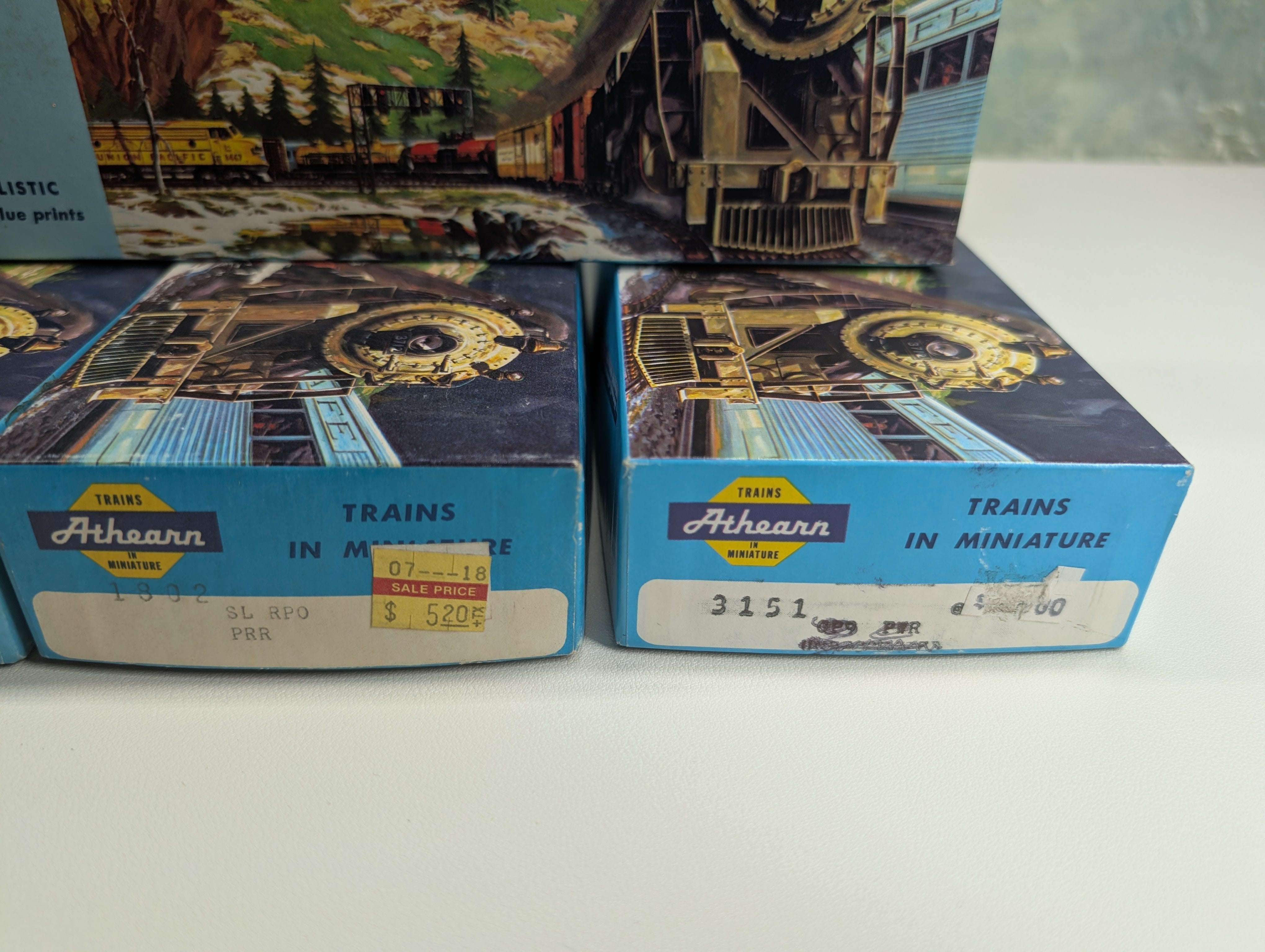 USED Athearn HO Scale Empty Long Boxes for Storage (4 pcs)
