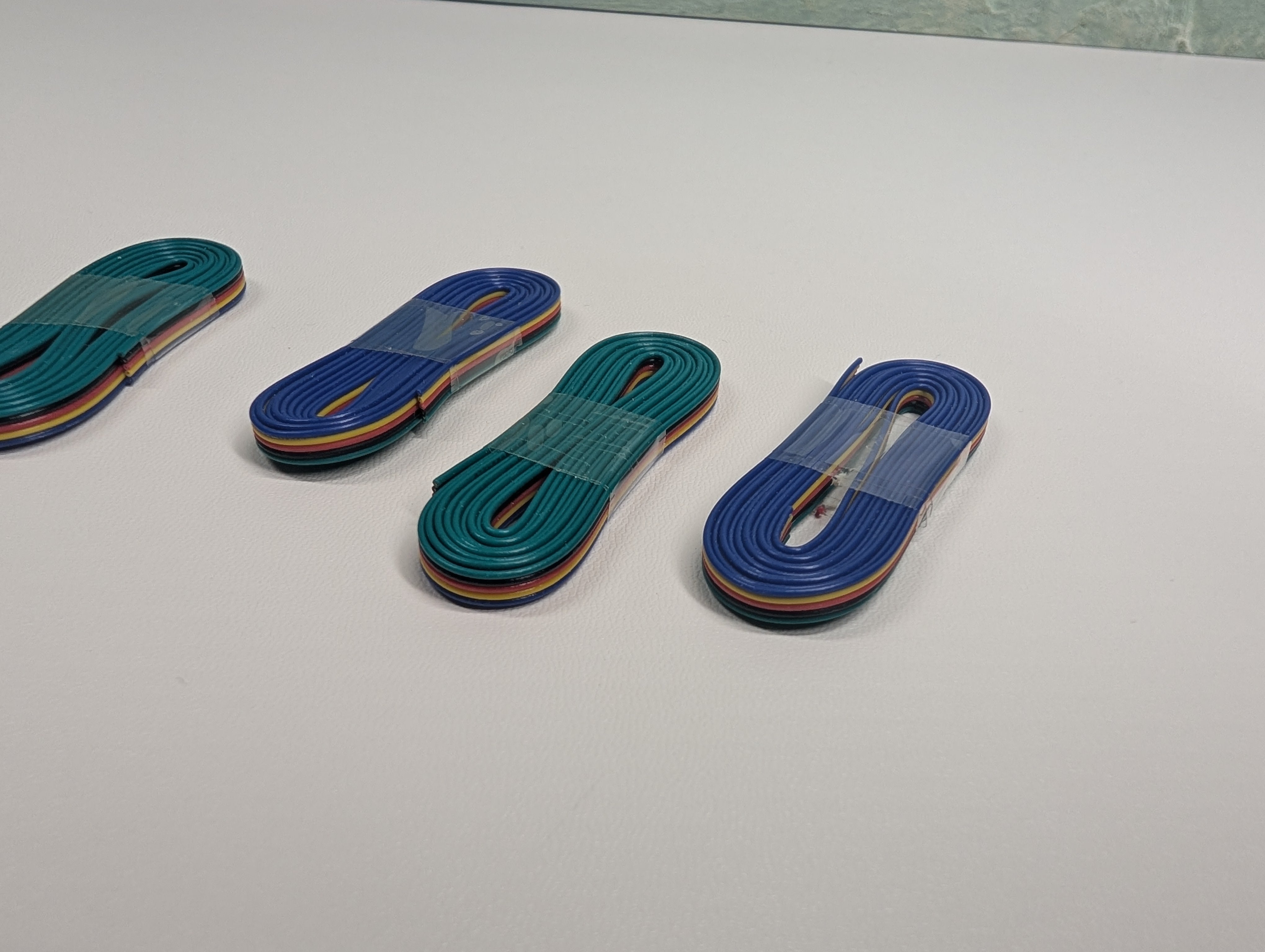 USED MULTI Scale 5 Conductor Ribbon Wire for Turnout Switches (4 pcs)