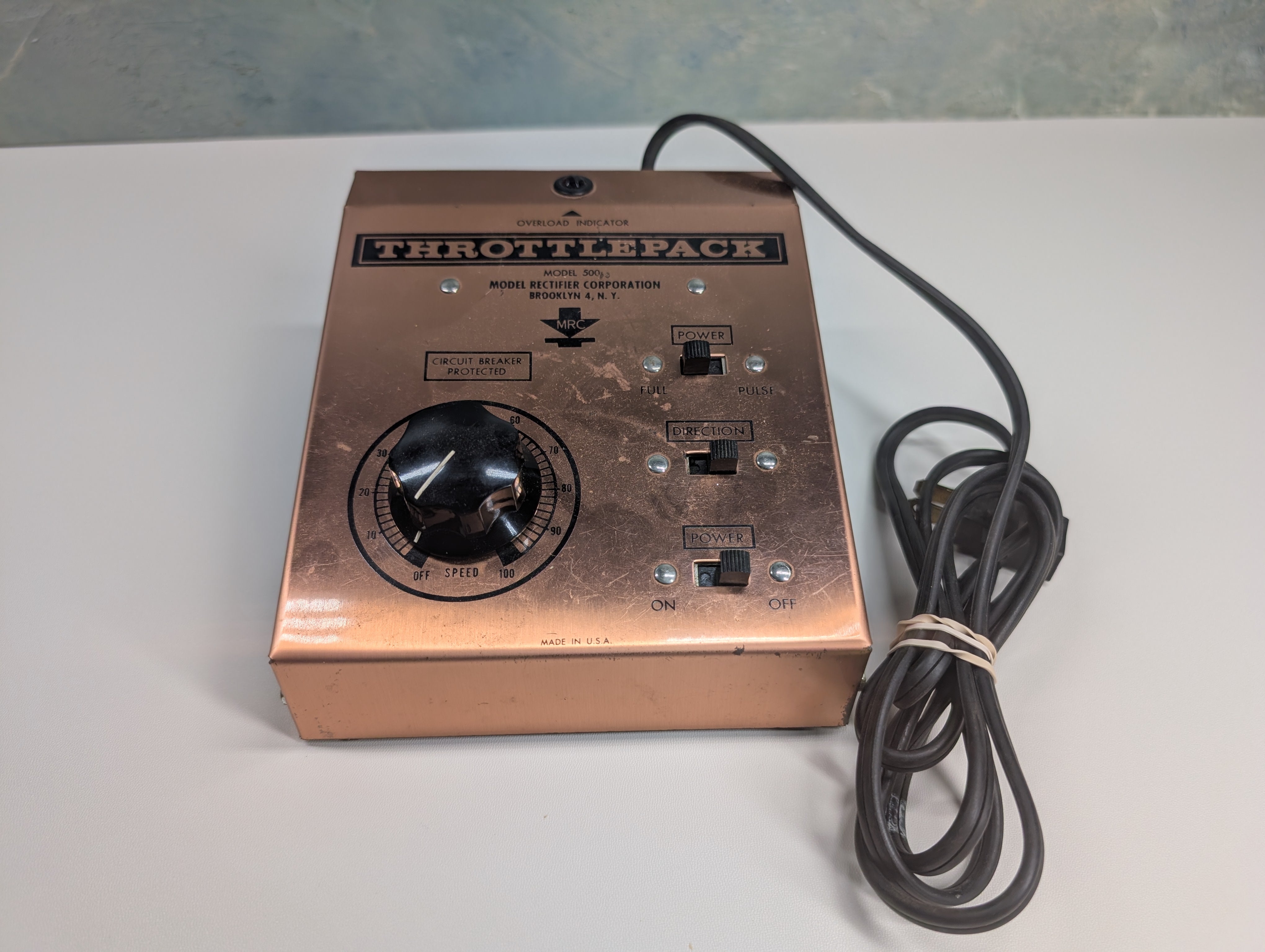 USED MRC MULTI Scale Model 500 Throttlepack, HO & N Transformer Tested