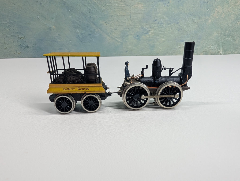 USED Bachmann 40-130 HO Scale DeWitt Clinton Steam Engine w/ Passenger