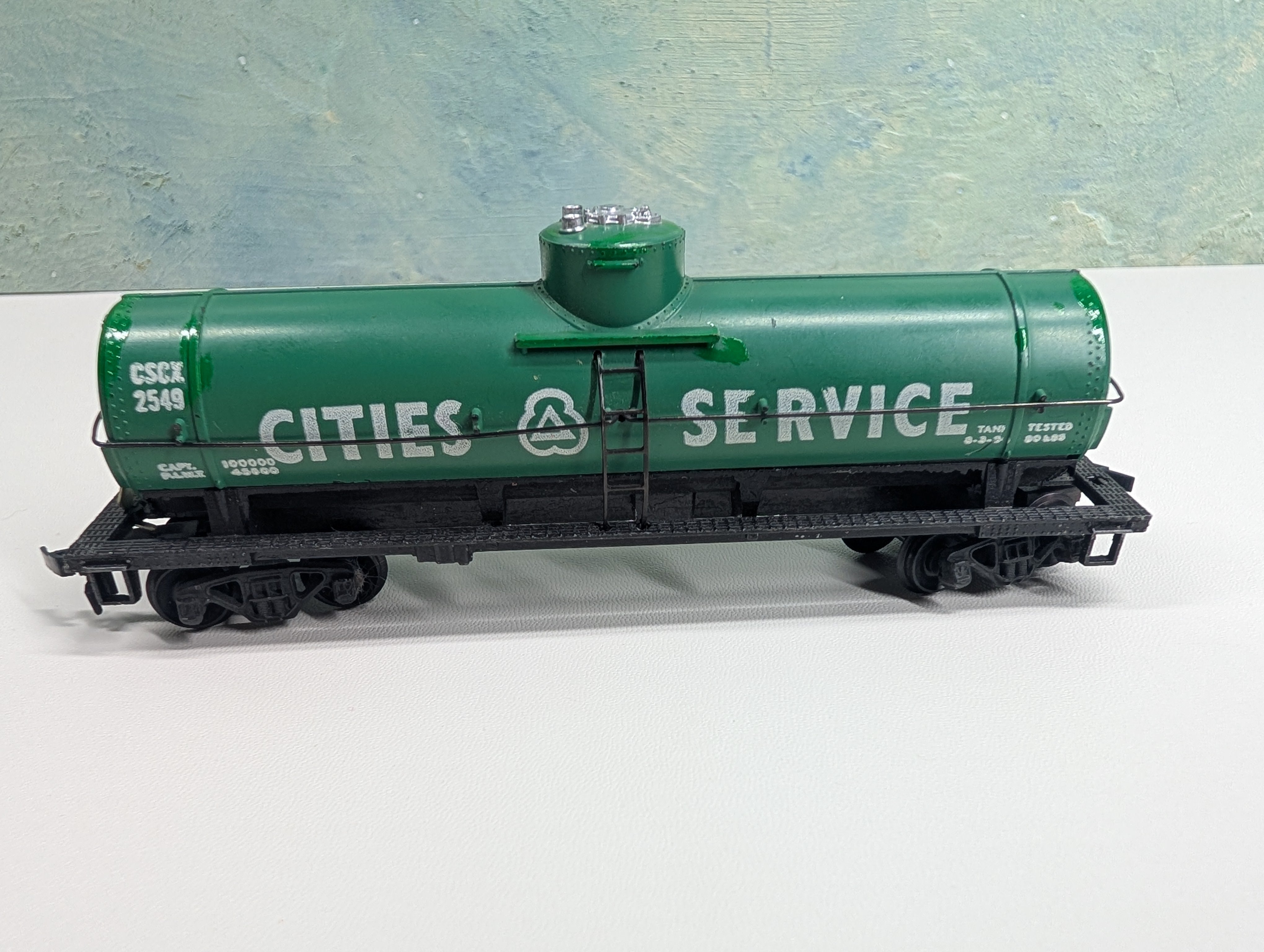USED Mantua HO Scale Single Dome Tank Car Cities Service CSOX #2549
