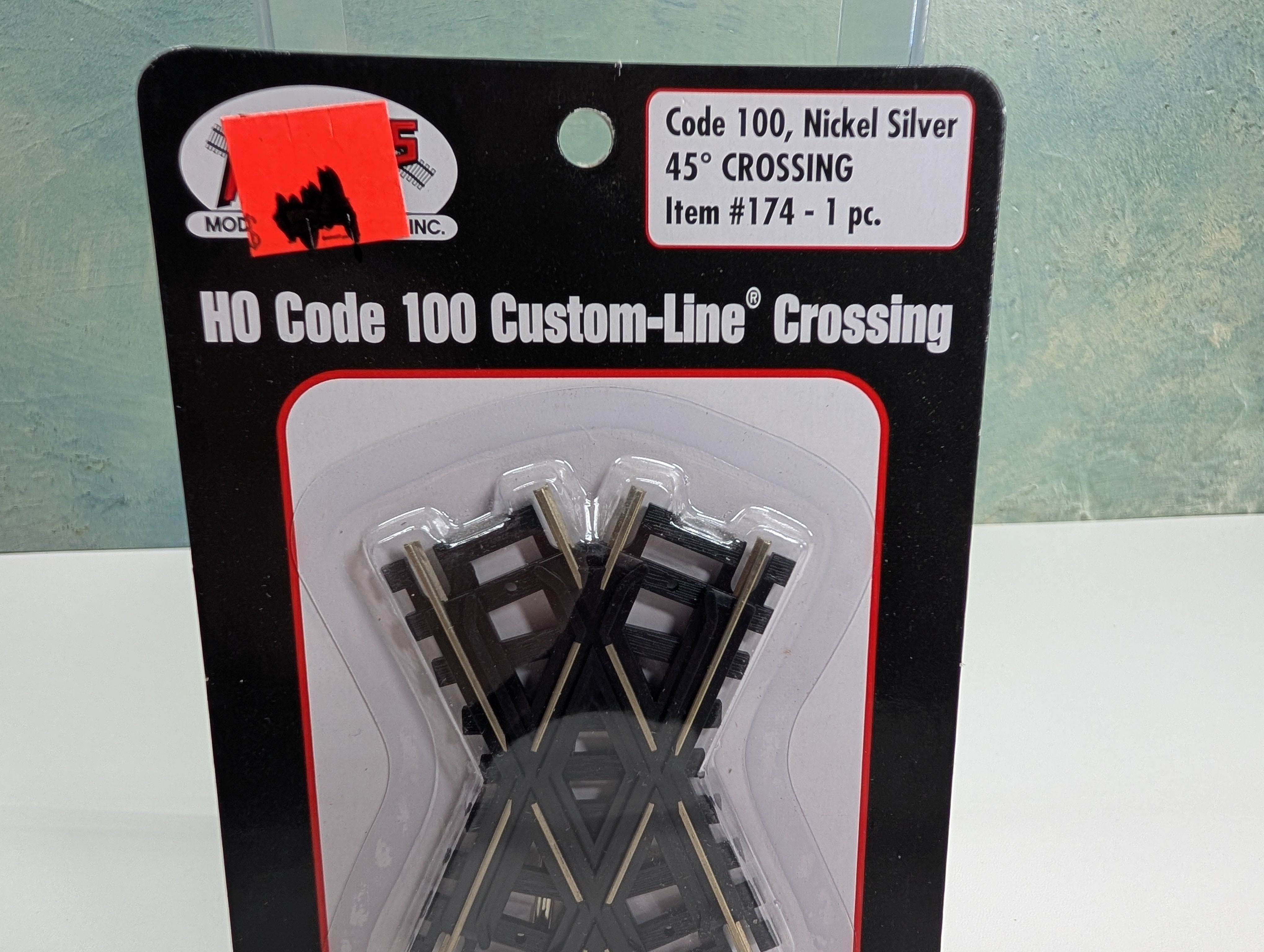 Atlas 174 HO Scale 45 Degree Crossing, Code 100 Custom-Line